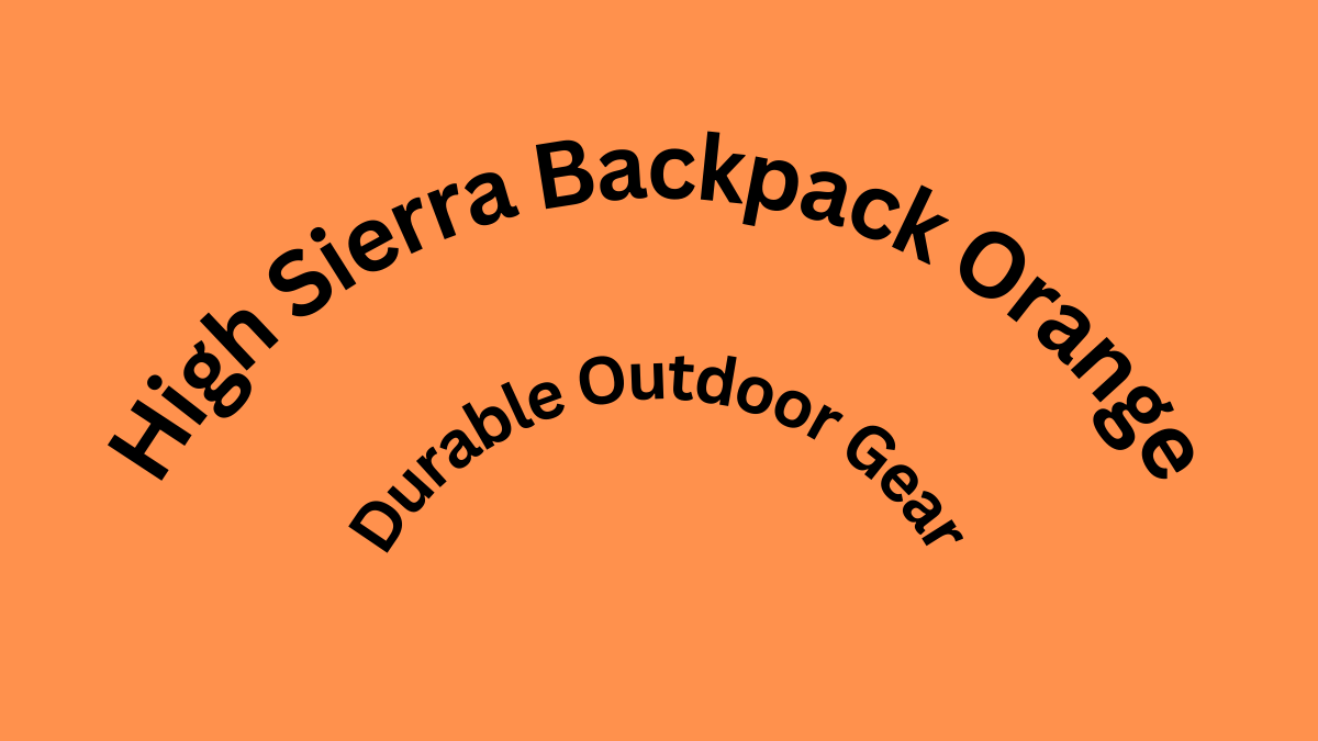 High sierra backpack orange | Fine Backpack
