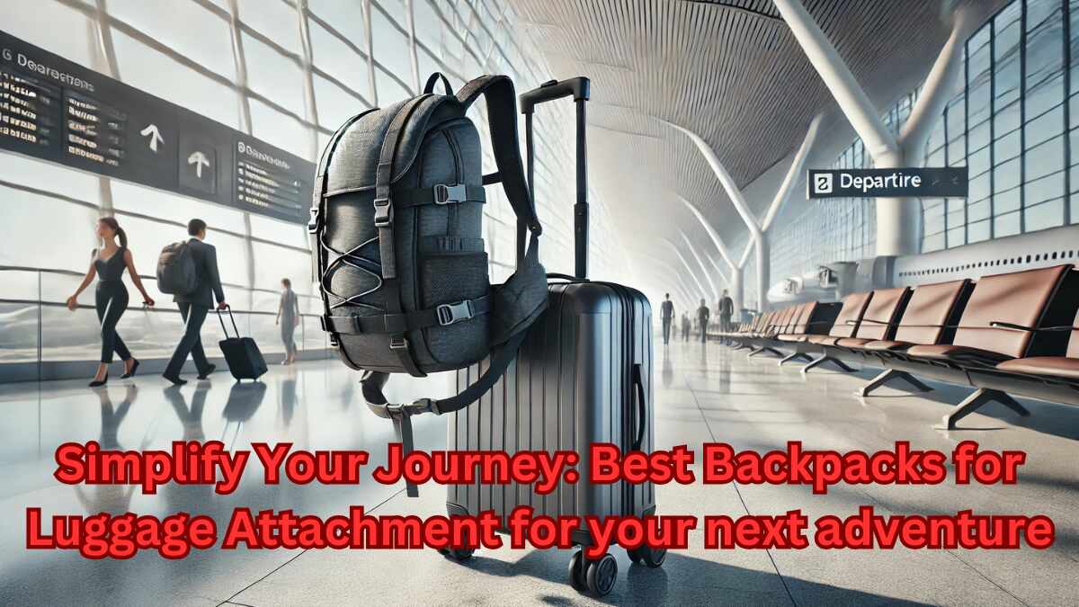 Travel backpack attach to luggage | Fine Backpack
