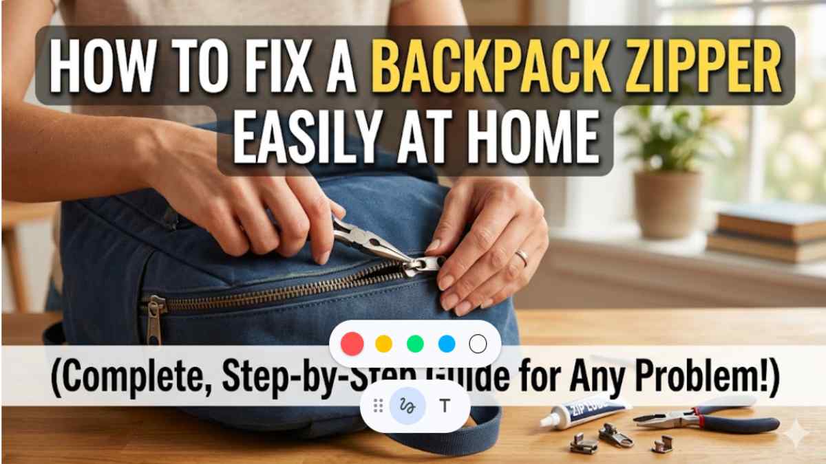 How to Fix a Backpack Zipper (Step-by-Step Guide)
